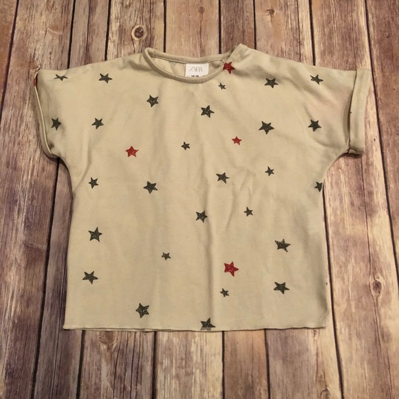 Zara | Shirts & Tops | Zara Star Top | Poshmark